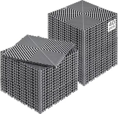 Drenážní rohož Drenážní podlahová rohož 30,5 × 30,5 cm modulární zámkový polštář