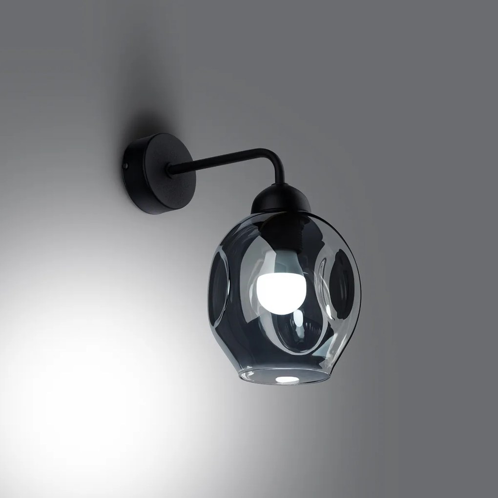 Sollux Lighting Nástěnné svítidlo FILLAN 1 černé