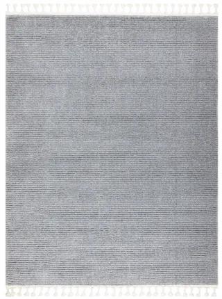 koberec SEVILLA PC00B pruhy šedá střapce, Berber, Maroko, Shaggy velikost 200x290 cm | krásné koberce cz