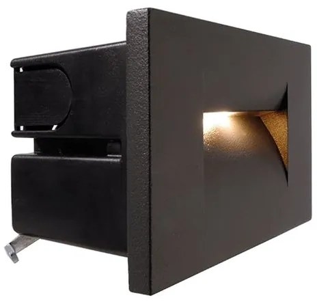 LIGHT IMPRESSIONS 763004 Nástěnné zápustné svítidlo Yvette I antracit, 5W LED, 75lm, 3000K