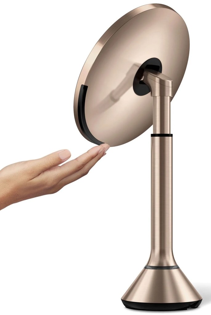 Kosmetické zrcátko Simplehuman Sensor Touch, DUAL LED osvětlení, 5x, dobíjecí, Rose Gold