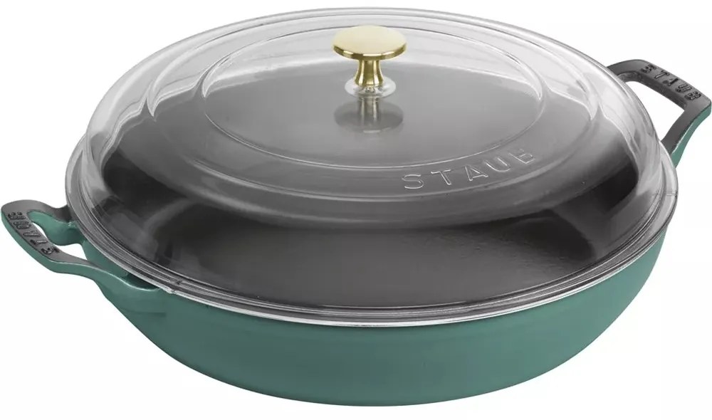 Staub Soté pánev se skleněnou poklicí, 30 cm / 3,31 l, zelená 1023982