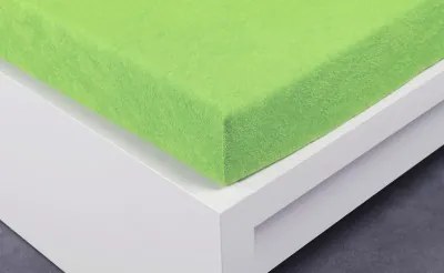 XPOSE ® Froté prostěradlo Exclusive dvoulůžko - letní zelená 160x200 cm
