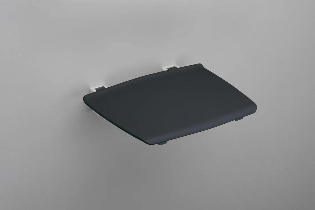 Gelco, Sklopné sedátko do sprchového koutu 32,5x32,5 cm, tmavě šedá, GS120G