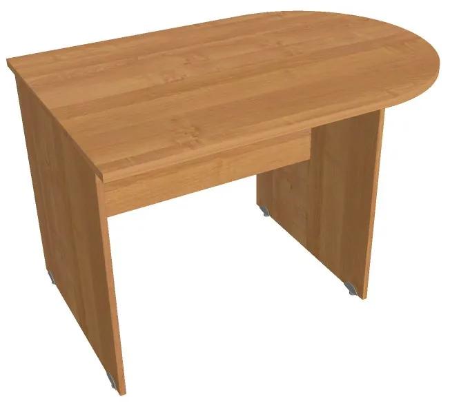 Stůl jednací oblouk 120 cm - Hobis Gate GP 1200 1 Dekor stolové desky: olše, Dekor lamino podnože: olše