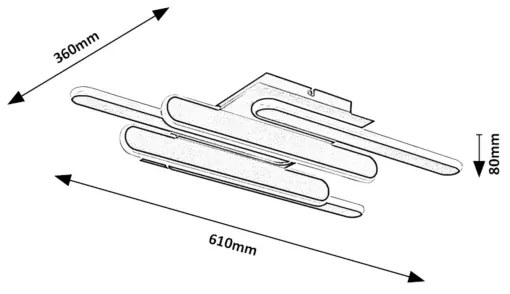 Rabalux 71050 - LED Stropní svítidlo SINDRI LED/36W/230V