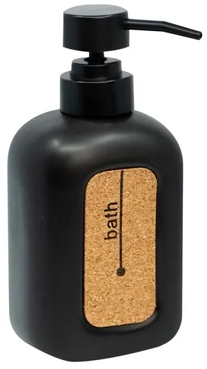 BISK Erga Corsa, dávkovač mýdla na postavení, černá matná, ERG-05577