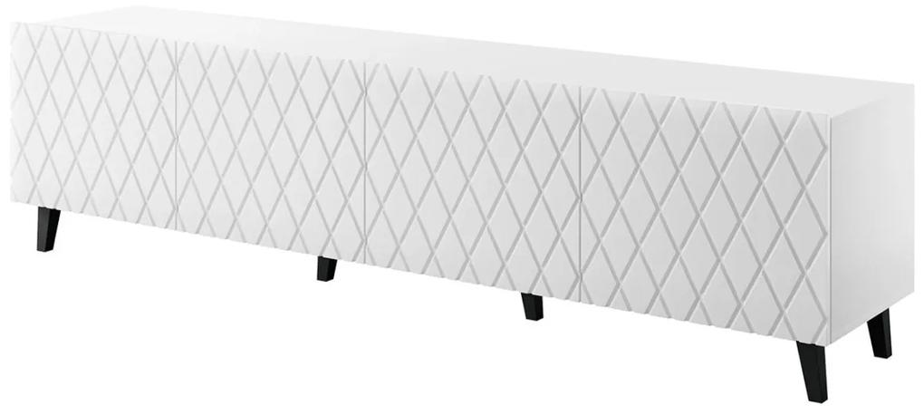 Televizní stolek ATIS - bílý mat