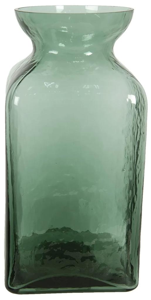 Zelenkavá skleněná váza Erica I. - Ø 12*25 cm