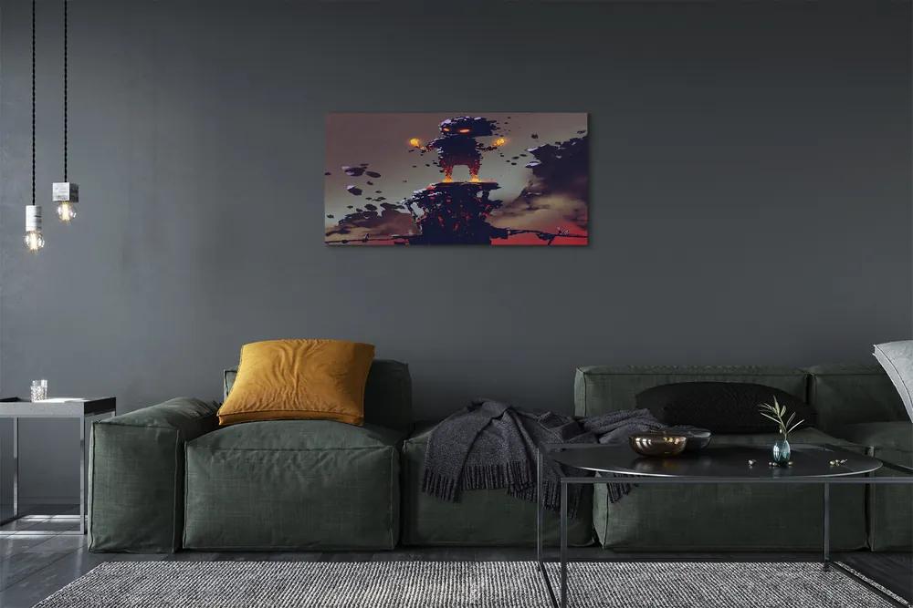 Obrazy na plátně Formulář kouř oheň 120x60 cm