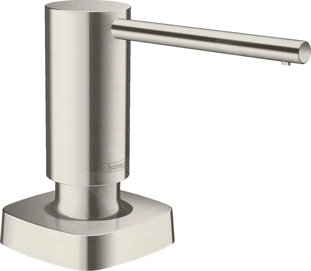HANSGROHE Hansgrohe, příslušenství, dávkovač mycích prostředků A71, 500 ml, nerezová, HAN-40468800