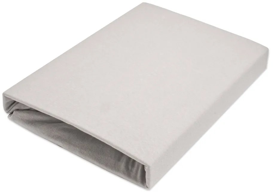 Jersey prostěradlo EXCLUSIVE světle šedé Rozměr: 100x200