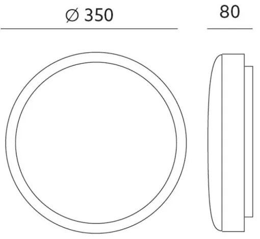 LED Stropní svítidlo ZOE LED/24W/230V IP44 černá
