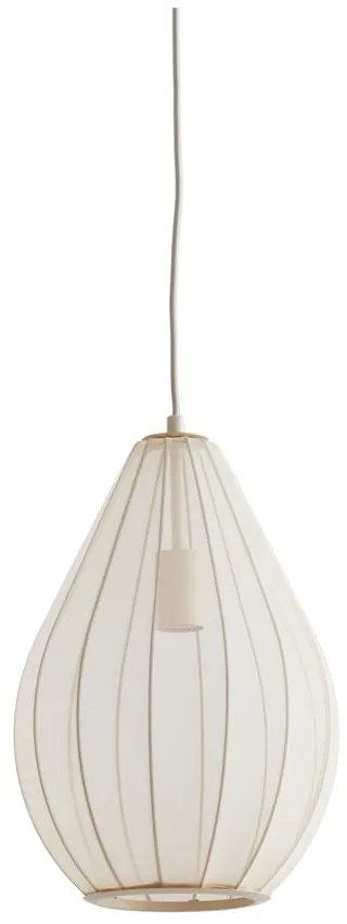 Béžové závěsné svítidlo se skleněným stínidlem ø 28 cm Itela – Light & Living