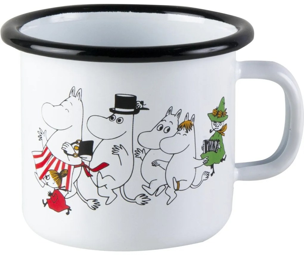Smaltovaný plecháček Moominvalley, 2,5 dl Muurla