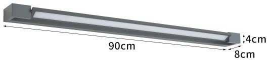 Brilagi - LED Koupel. osvětlení zrcadla AQUA LINE LED/24W/230V 90 cm IP44 antr.