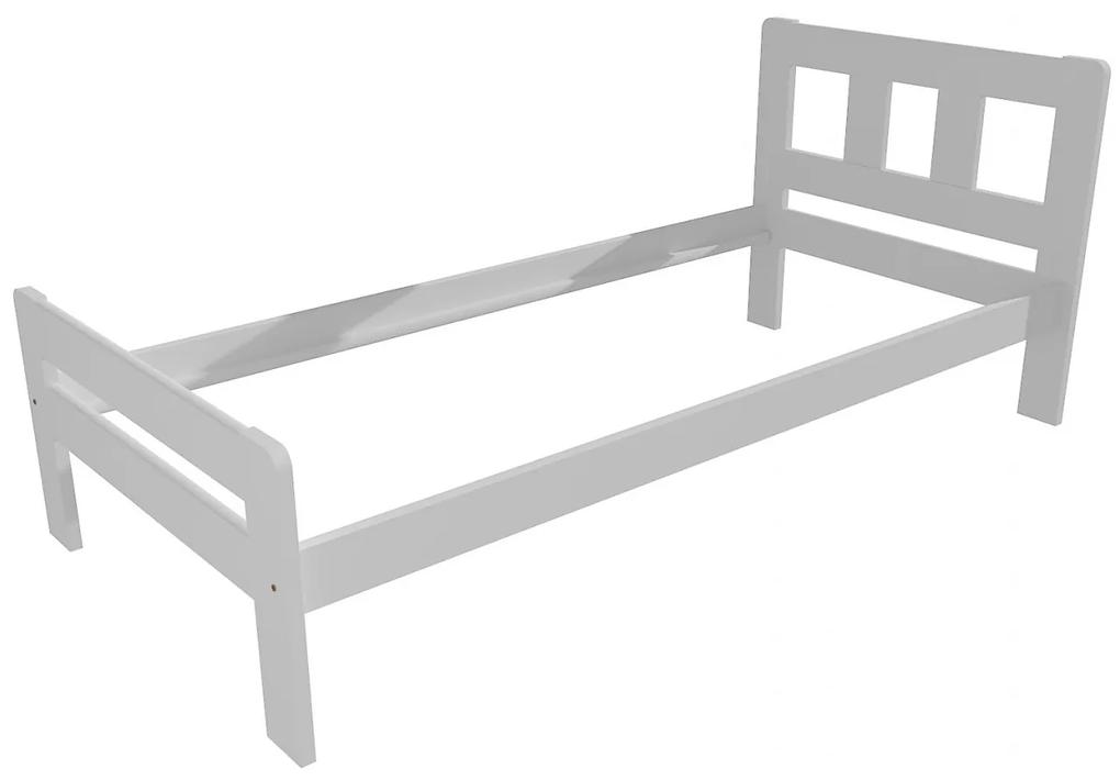 Jednolůžková postel VMK010C (Barva dřeva: barva bílá, Rozměr: 80 x 200 cm)