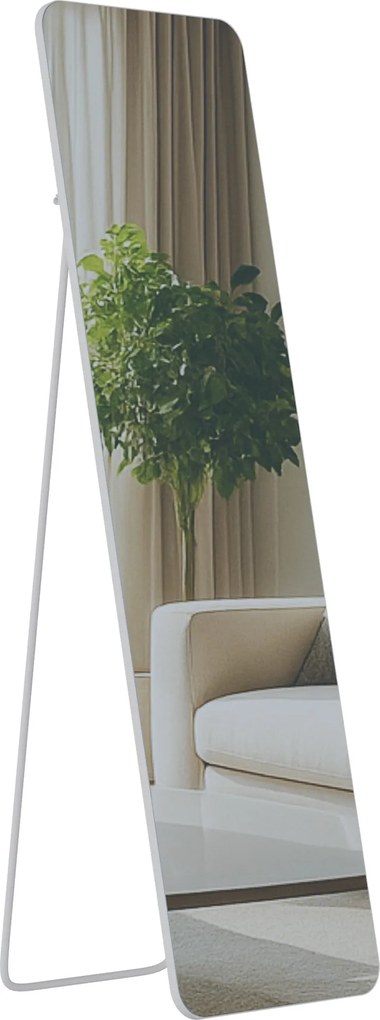 Zrcadlo Gurnee 140x40 cm – bílá matná