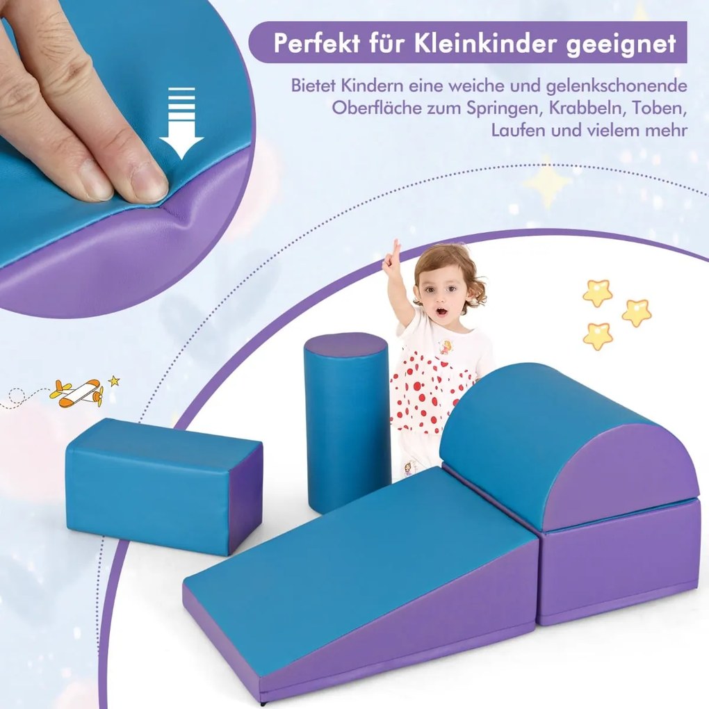 Costway 5 ks. Schaumstoffbausteine Riesenbausteine zum Toben a Klettern