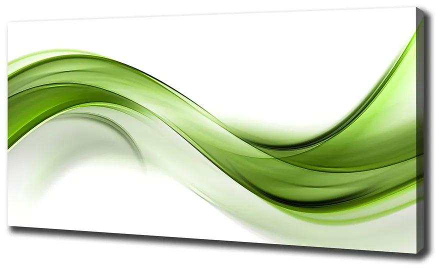 Wallmuralia Foto obraz na plátně do obýváku Zelená vlna 140x70 cm | BIANO