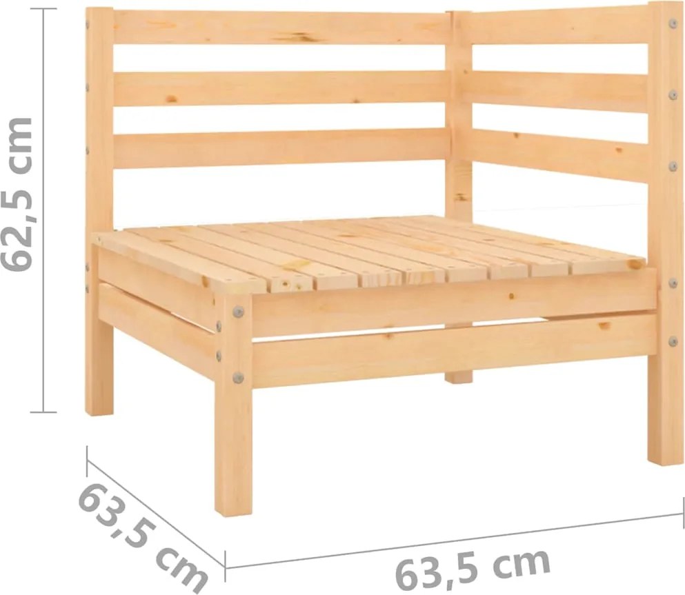 2místná zahradní pohovka masivní borovice 3082387
