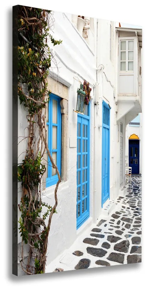 Wallmuralia Vertikální Foto obraz na plátně Řecké ulice 50x100