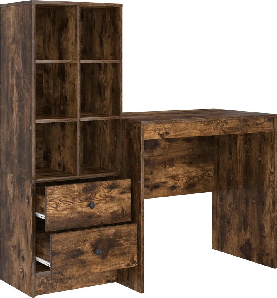 Stůl Kouřový dub 125,5 x 50 x 127 cm 2 ks 3337357