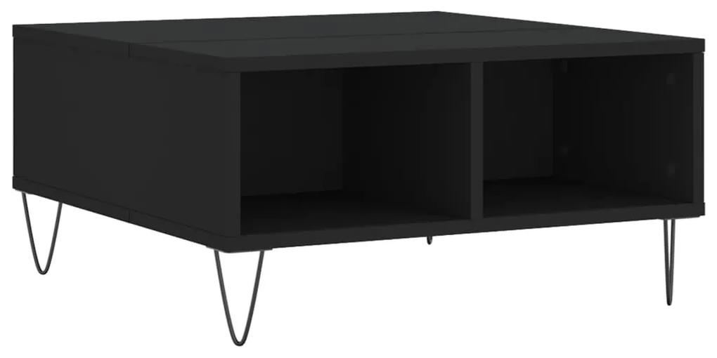 Konferenční stolek černý 60 x 60 x 30 cm kompozitní dřevo - Default Title