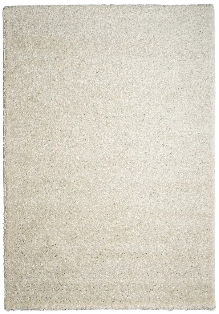 Mono Carpet, Kusový koberec Efor Shaggy 2137 Cream, 80x150, bílá, ložnice