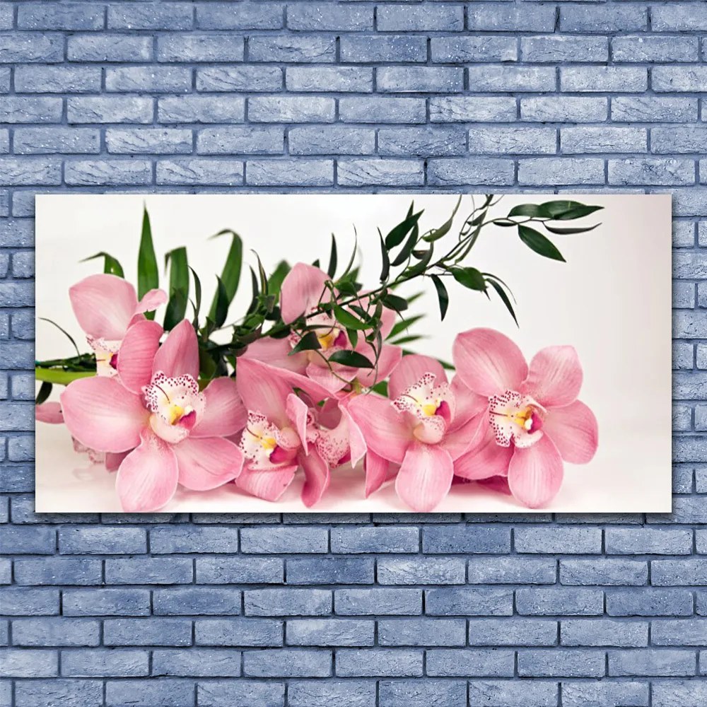 akrylový obraz Orchidej Květiny Lázně 120x60 cm