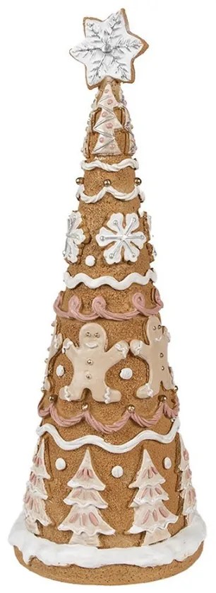 Dekorace vánoční perníkový stromek Gingerbread Tree - Ø 14*37 cm