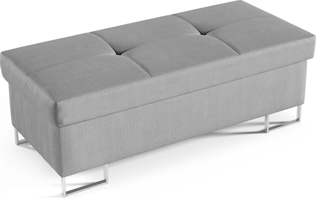 Eka Podnožka WILIAM 105 cm Barva látky: Černá (Kronos 07)