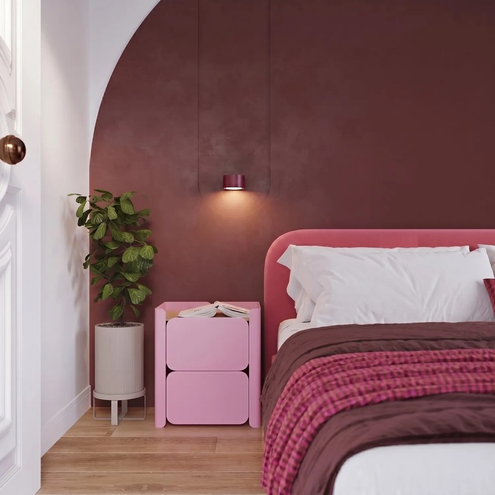 Sollux Lighting Nástěnné svítidlo MODO 1 bordó GX53