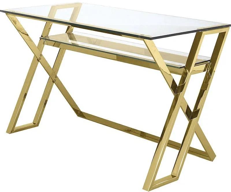 ARTELORE Zlatý stůl MOSS 119,5 x 58 x 74