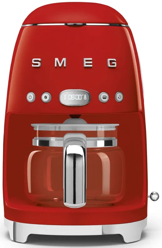 Kávovar na překapávanou kávu Smeg 50's style DCF02RDEU / 1050 W / 1,4 l / červená