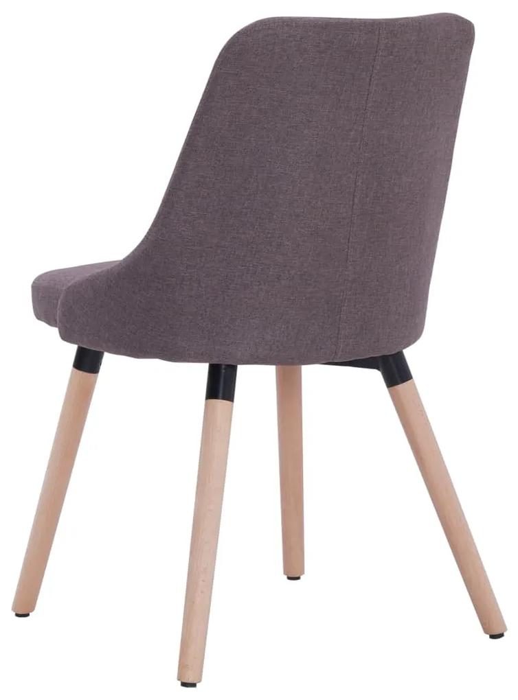 vidaXL 283634 Marketos Dining Chairs 2 pcs Taupe Fabric