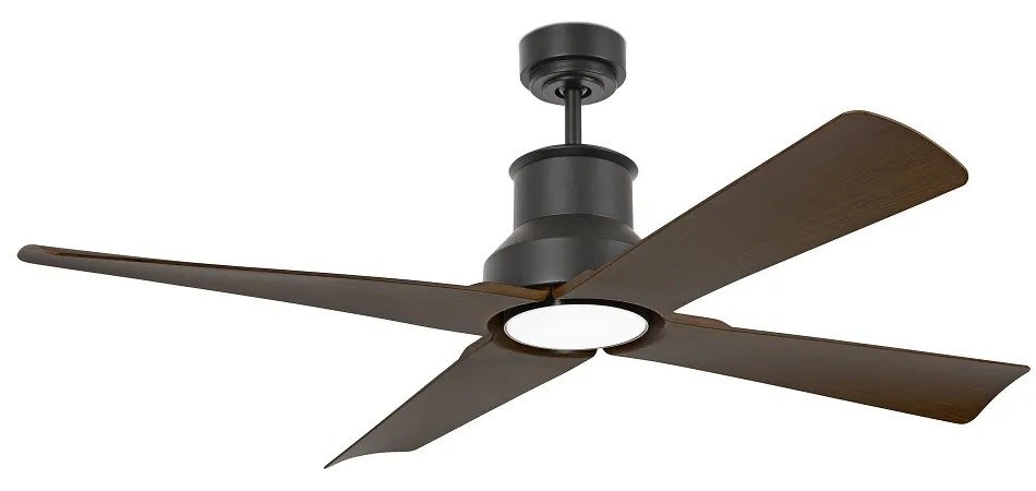 FARO WINCHE 33481 50“ černá/tmavé dřevo Reverzní stropní ventilátor IP44