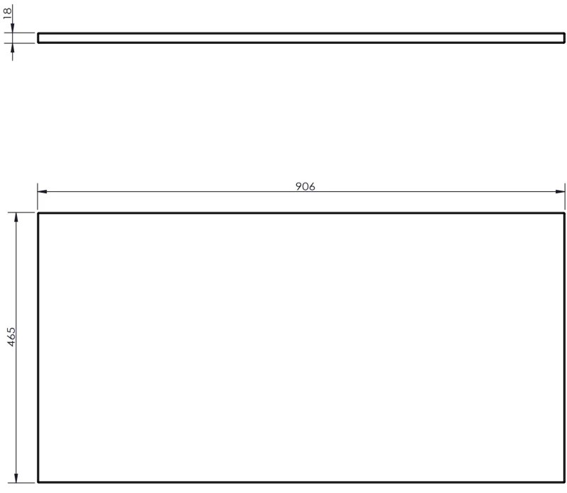 Mexen Orio, koupelnová skříňka 90 cm s horní deskou, 2 zásuvky, šedá matná, 91A10-09047-2-BFFC62