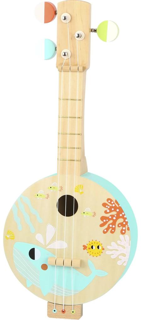 Dřevěné banjo pro děti s tématem moře Tooky