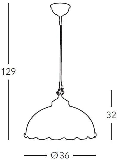Rustikální závěsné svítidlo na chalupu Kolarz Nonna 731.32.22