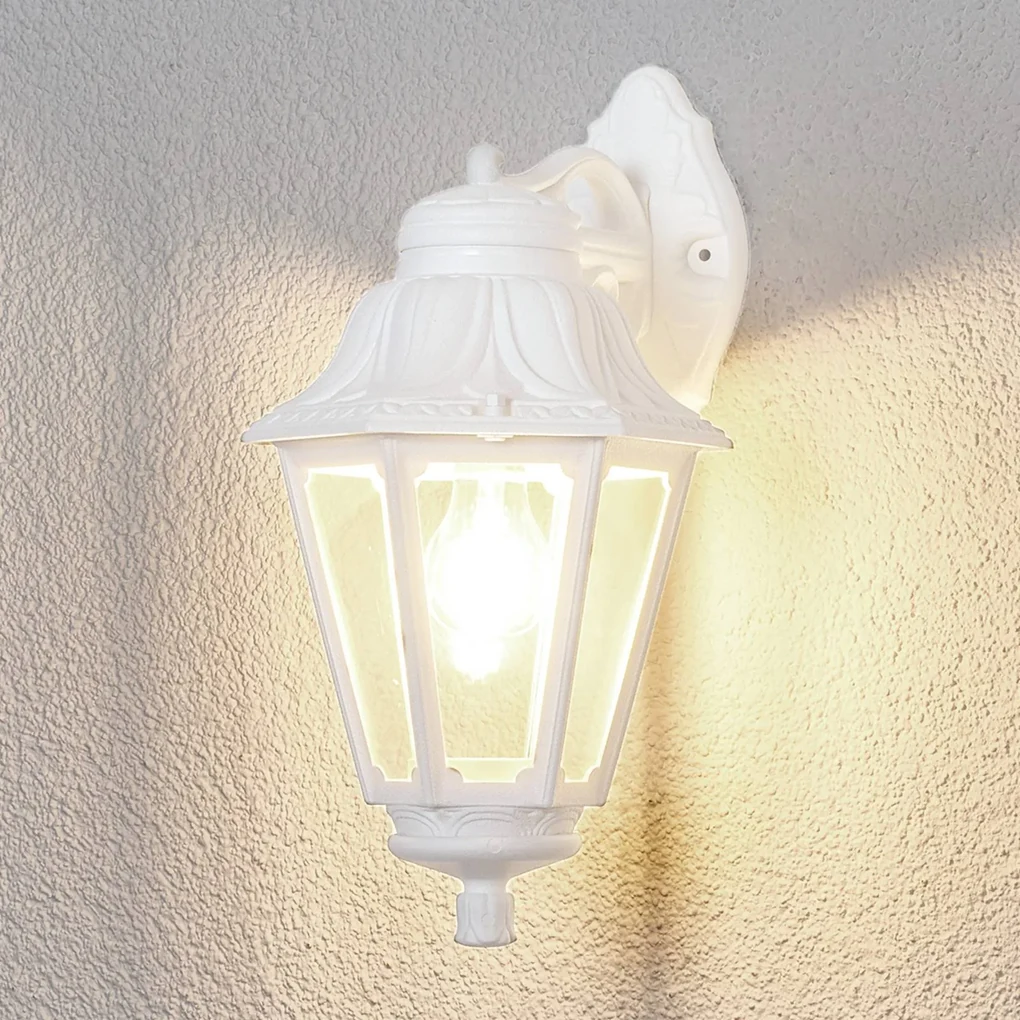 Venkovní nástěnná lampa LED Bisso Anna E27 bílá | BIANO