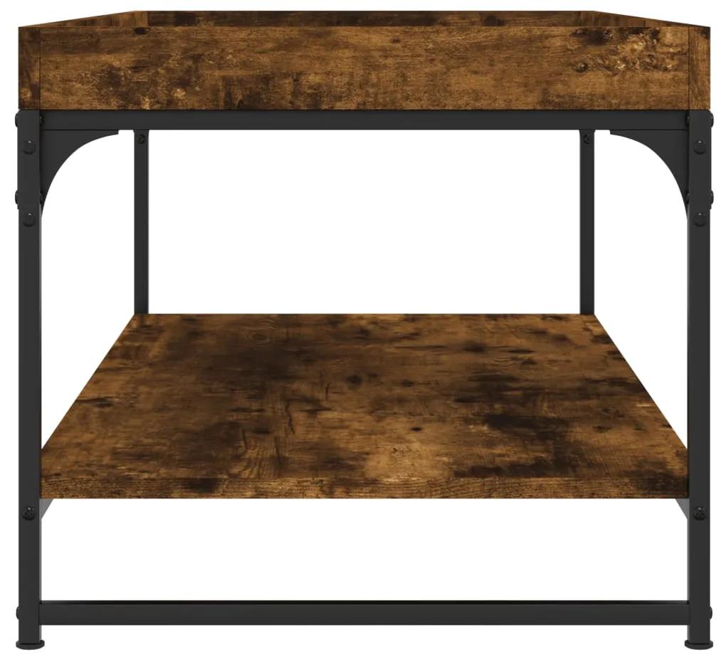 Konferenční stolek kouřový dub 100x49x45 cm kompozitní dřevo - Default Title
