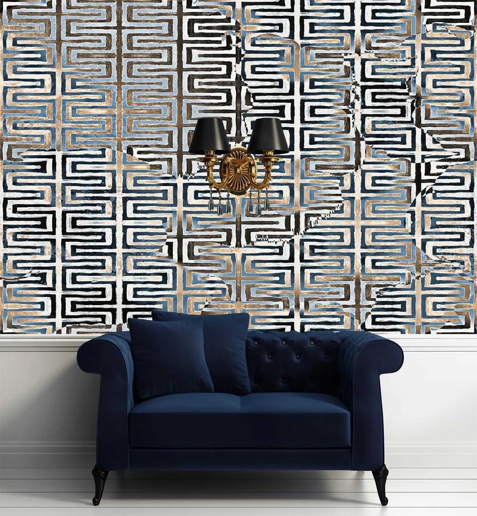 Gario Fototapeta Zlatý geometrický vzor, glamour Materiál: Vliesová, Rozměry: 200 x 140 cm