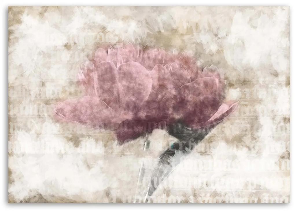 Obraz na plátně Květina abstraktní Vintage - 90x60 cm