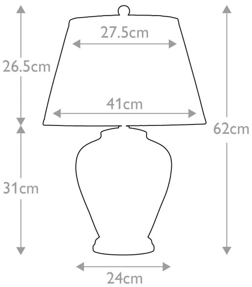 Elstead ARUM-LILY-TL - Stolní lampa ARUM LILY 1xE27/60W/230V