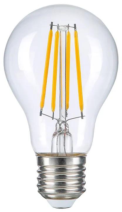 SOLIGHT LED Filament žárovka čirá A60 3,8W/230V/E27/2700K/806Lm/360°