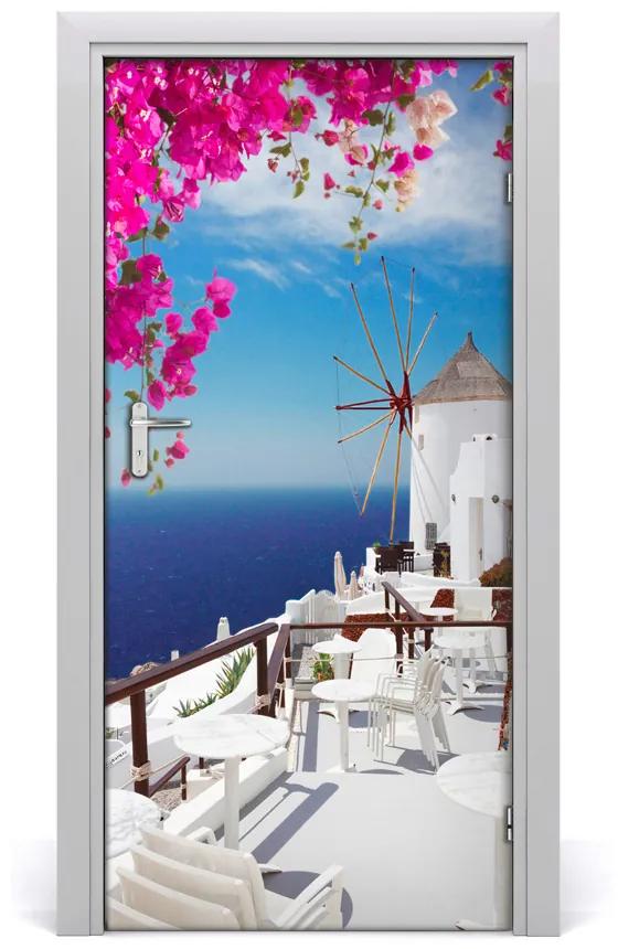 Fototapeta samolepící na dveře Santorini Řecko 85x205 cm