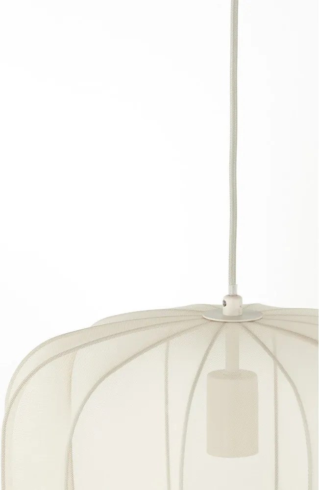 Krémové závěsné svítidlo s textilním stínidlem ø 12 cm Plumeria – Light & Living