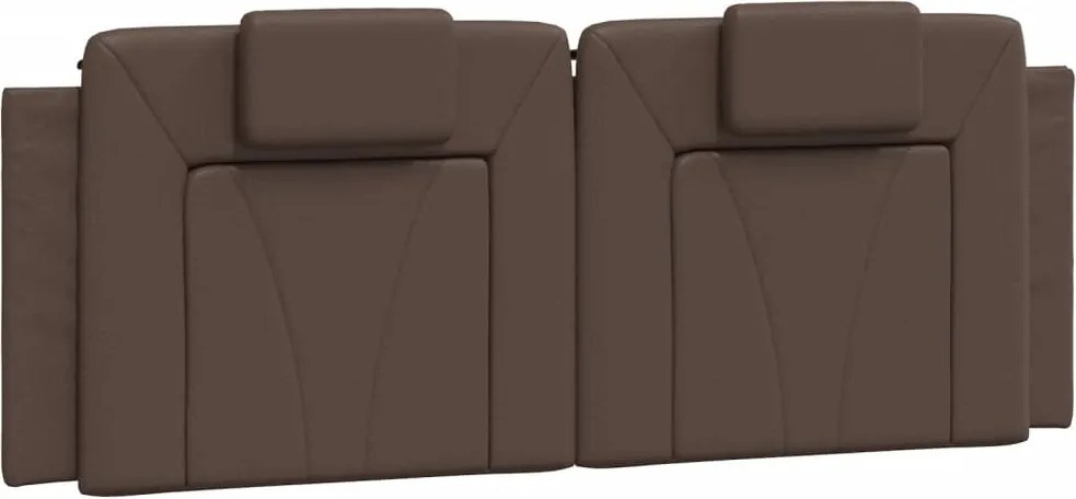 Postel Viana s matrací hnědá 120 x 200 cm umělá kůže 3208784