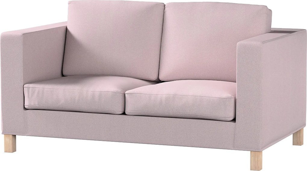 Potah na pohovku IKEA Karlanda 2-místná, krátký barva růžová látka pletený vzor
